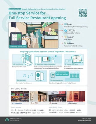 Full Service Restaurant Solution Combo - KABOB CLOUD | PDF