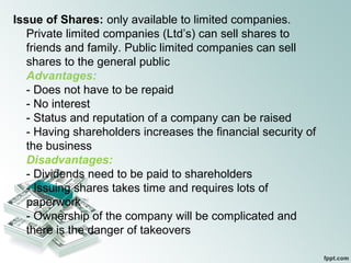 sources of finance | PPT