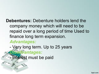 sources of finance | PPT