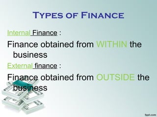 sources of finance | PPT