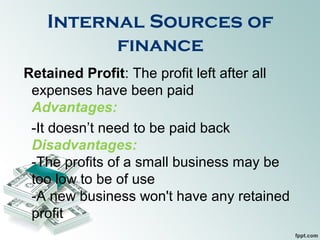 sources of finance | PPT