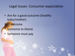 EFM- Electerical Fetal Monitoring- Legal issues,Problems,Facts, define ...