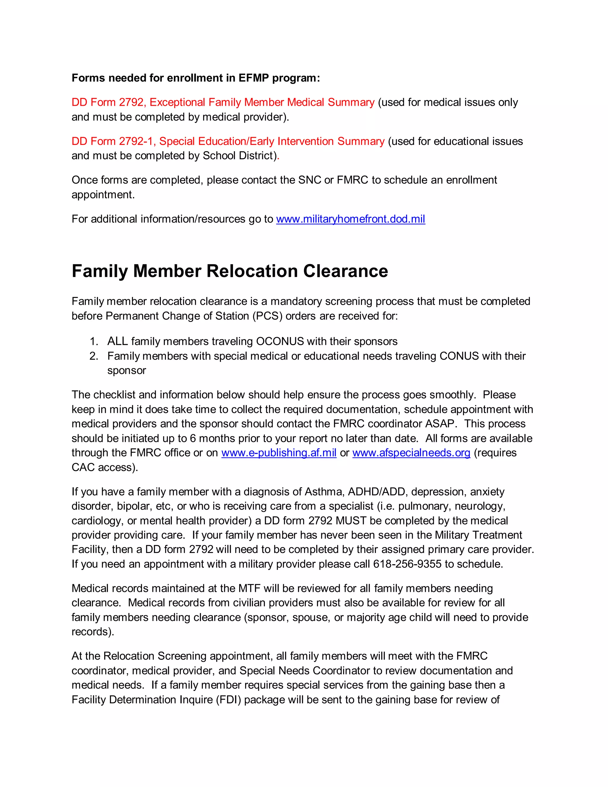 Exceptional Family Member Program | PDF