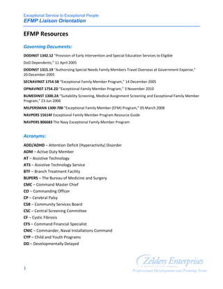 EFMP+resources+handout | PDF