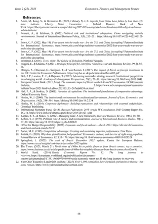 Enterprise Economic Security Policy in Politically Volatile ...
