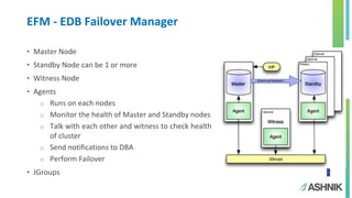 EDB Failover Manager for Seamless Failover & Switchover | PPTX