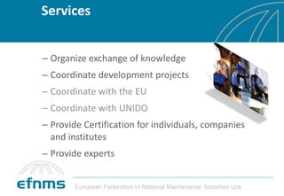 Efnms presentation 2012 v3 | PPT