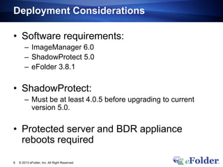 eFolder Webinar, Taming Cloud Storage Costs with Rolling Consolidation ...
