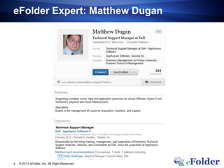 eFolder Webinar: a Deep Dive Into Deduplication | PPT