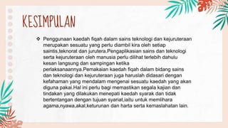 kepentingan dan peranan kaedah fiqh | PPTX