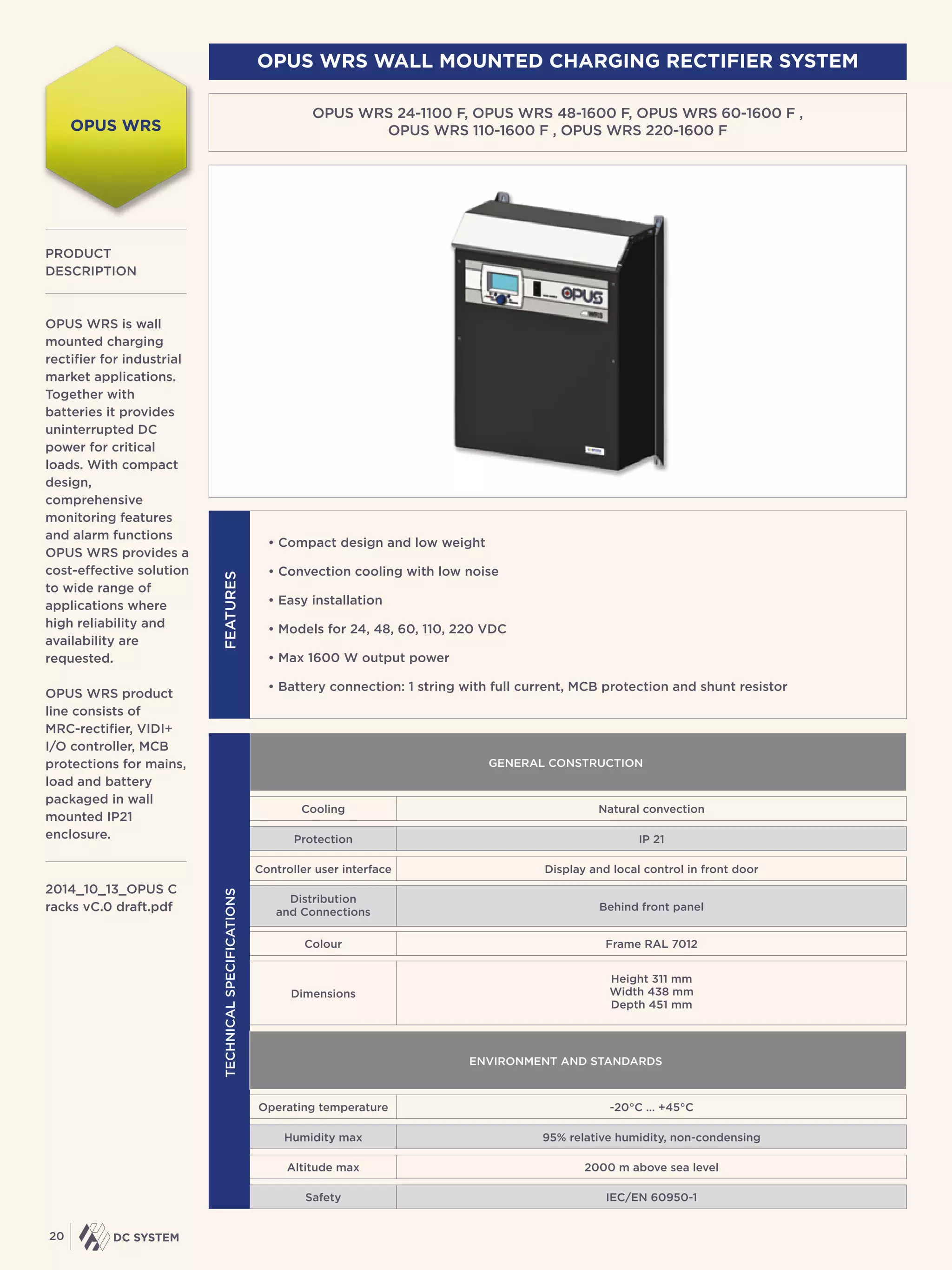 EFORE DC system: uninterruptible power supply solutions | PDF