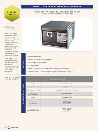 EFORE DC system: uninterruptible power supply solutions | PDF