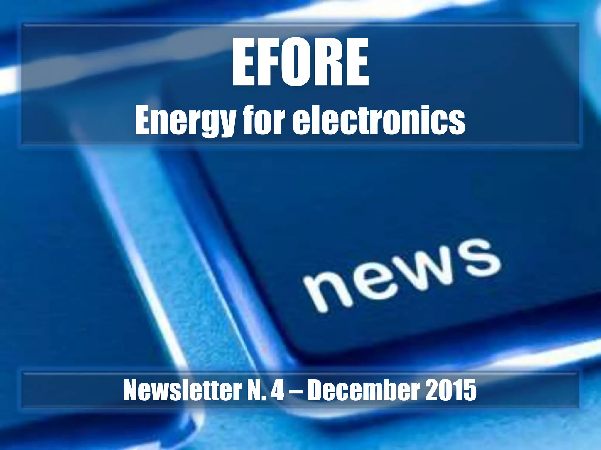 Efore News, December 2015 | PPT