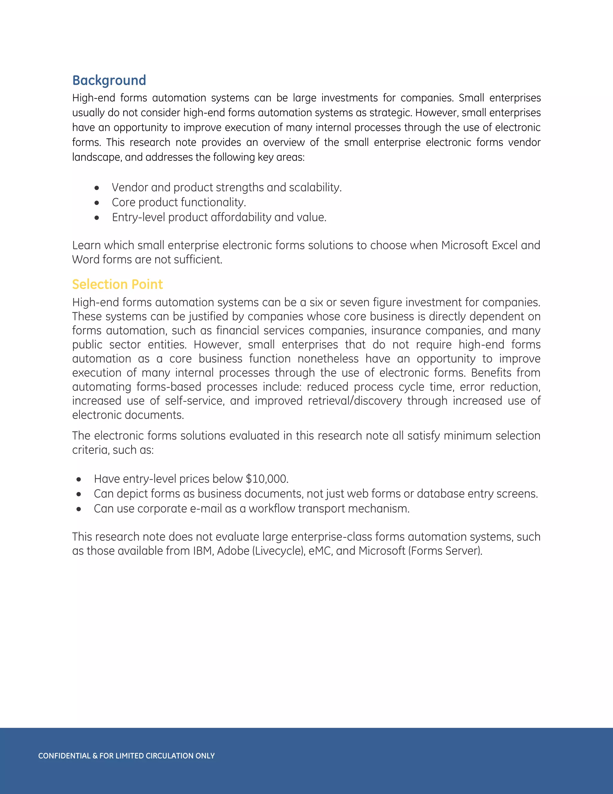 Eform report sme | PDF