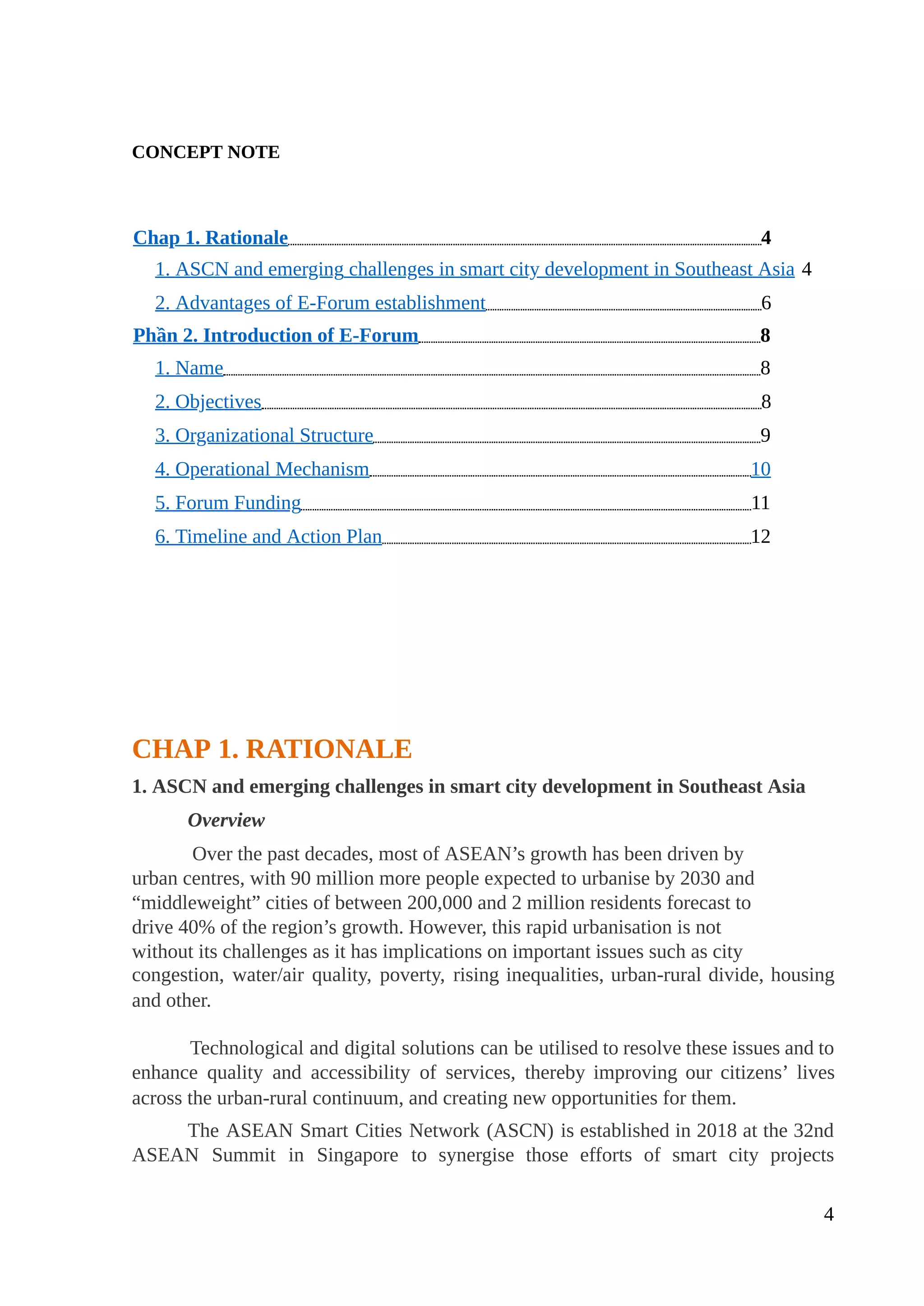 ASEAN Smart Cities Network Private Sector Committee: Concept Note | PDF