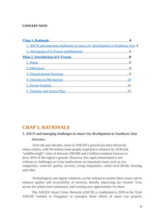 ASEAN Smart Cities Network Private Sector Committee: Concept Note | PDF