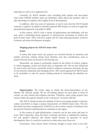 ASEAN Smart Cities Network Private Sector Committee: Concept Note | PDF