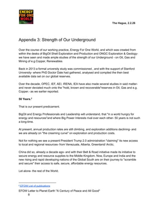 EFOW Letter- to Planet Earth Concept Note | PDF