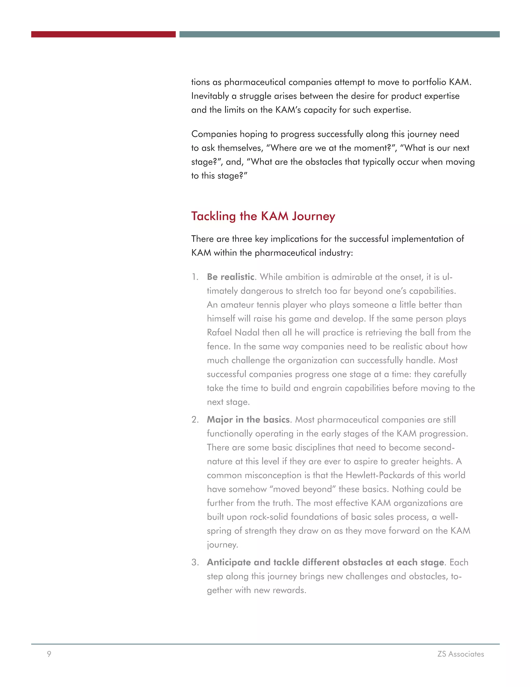 KAM Journey in Pharmaceutical Industry | PDF