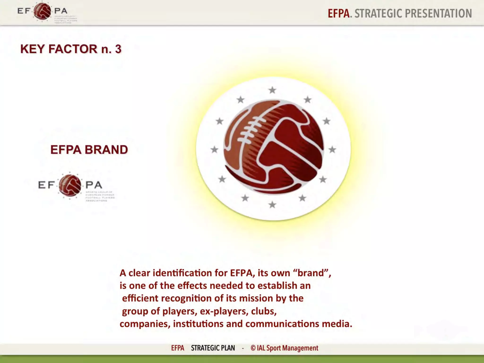 Strategic Plan of EUROPEAN SPORTS GROUP OF FORMER PLAYERS FOOTBALL ...