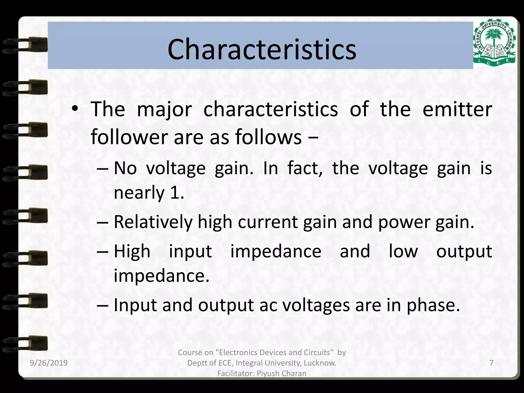 BJT- Emitter Follower Circuit | PDF