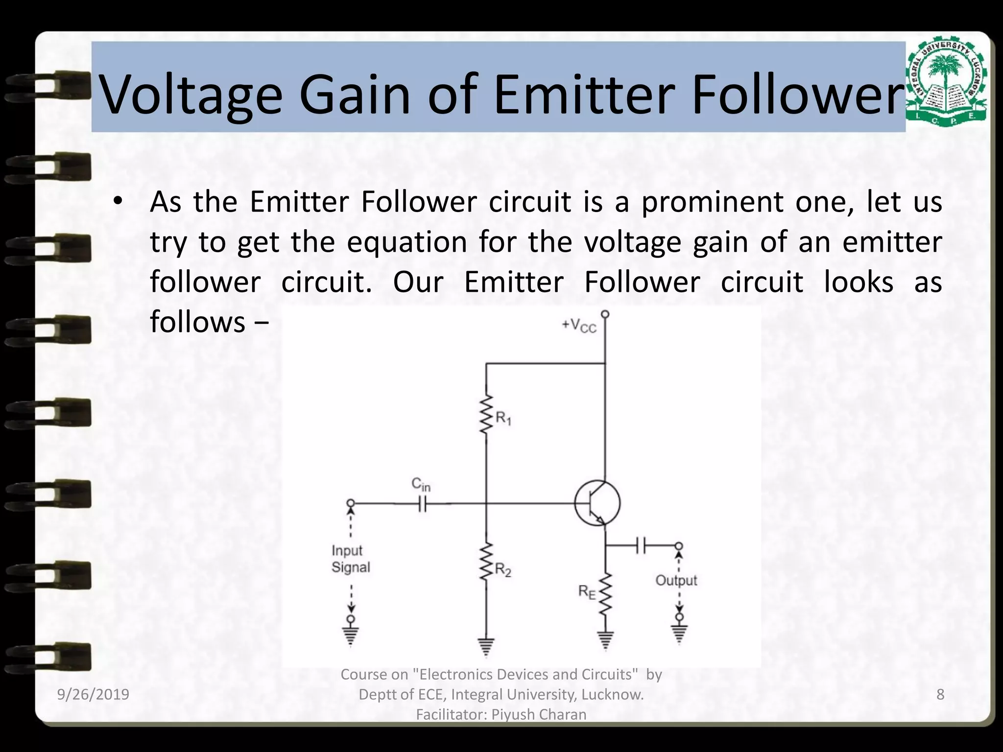 BJT- Emitter Follower Circuit | PDF