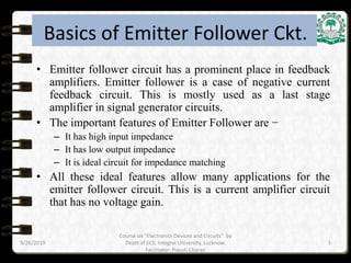 BJT- Emitter Follower Circuit | PDF