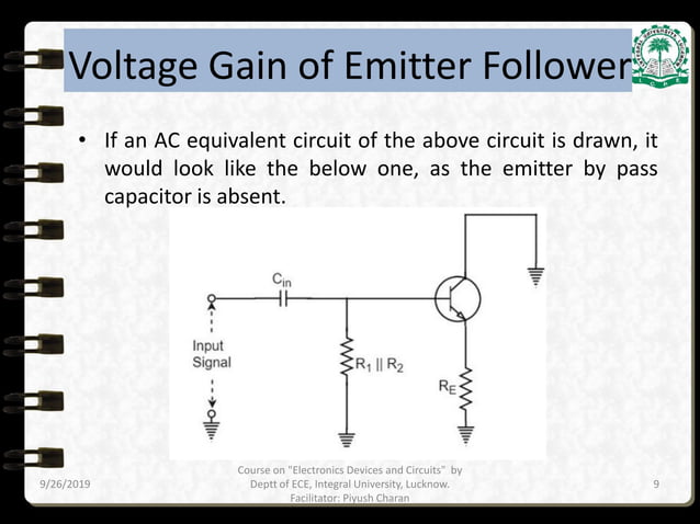 BJT- Emitter Follower Circuit | PDF | Consumer Electronics | Technology ...