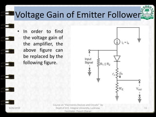 Emitter Follower Amplifier