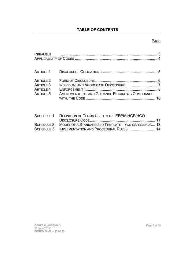 Efpia disclosure-code---august-2013-edited-final | PDF