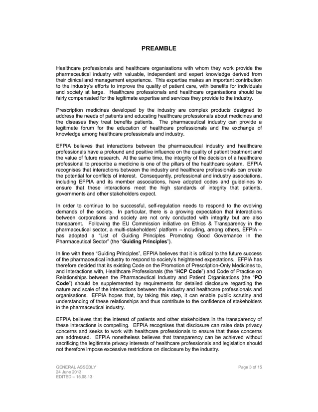 Efpia disclosure-code---august-2013-edited-final | PDF