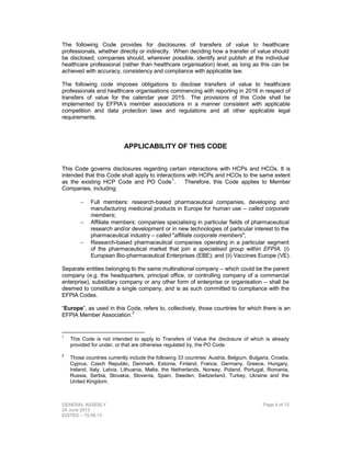 Efpia disclosure-code---august-2013-edited-final | PDF