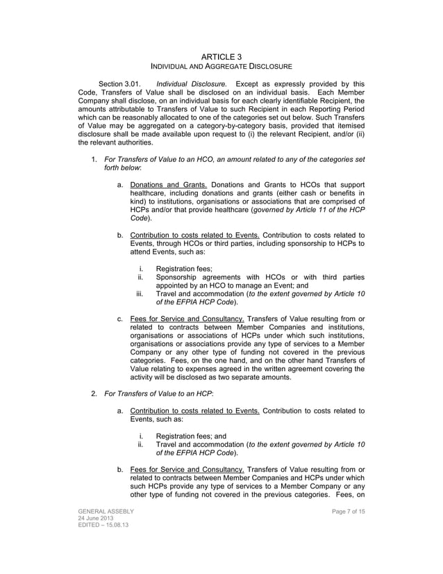 Efpia disclosure-code---august-2013-edited-final | PDF