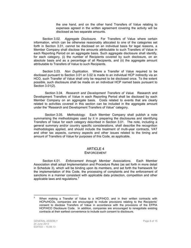 Efpia disclosure-code---august-2013-edited-final | PDF