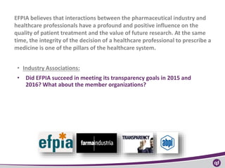 EFPIA Disclosure & Consent Management | PPT