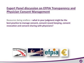 EFPIA Disclosure & Consent Management | PPT