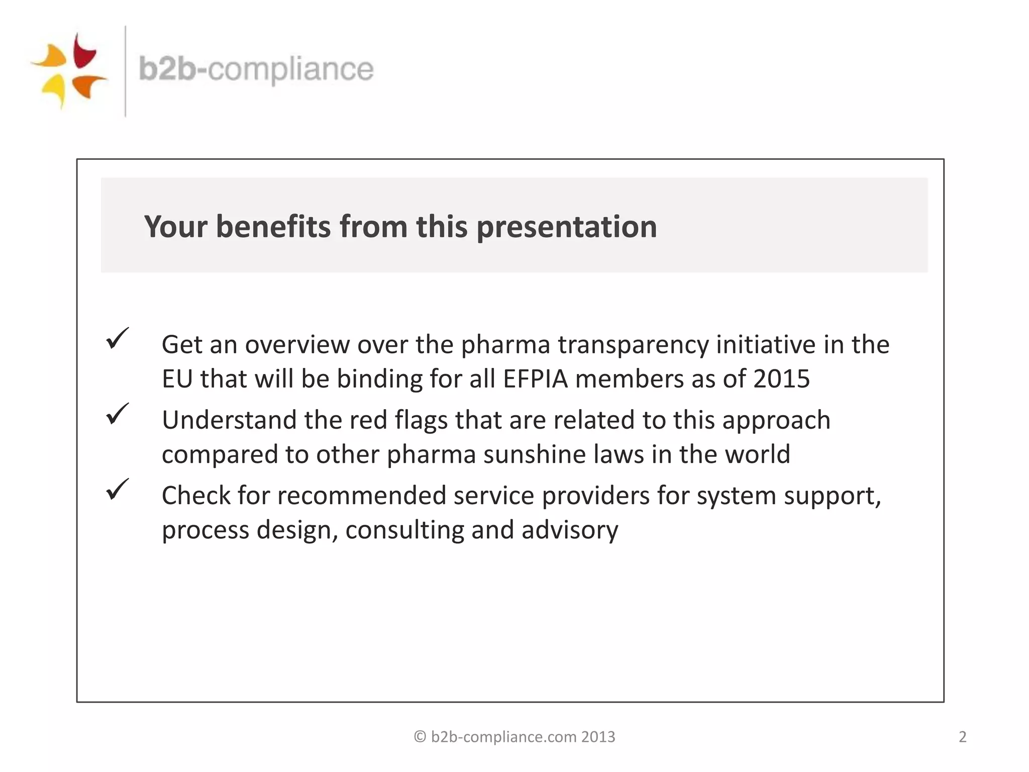 EFPIA Pharma Transparency Code - EFPIA Disclosure Code | PPT