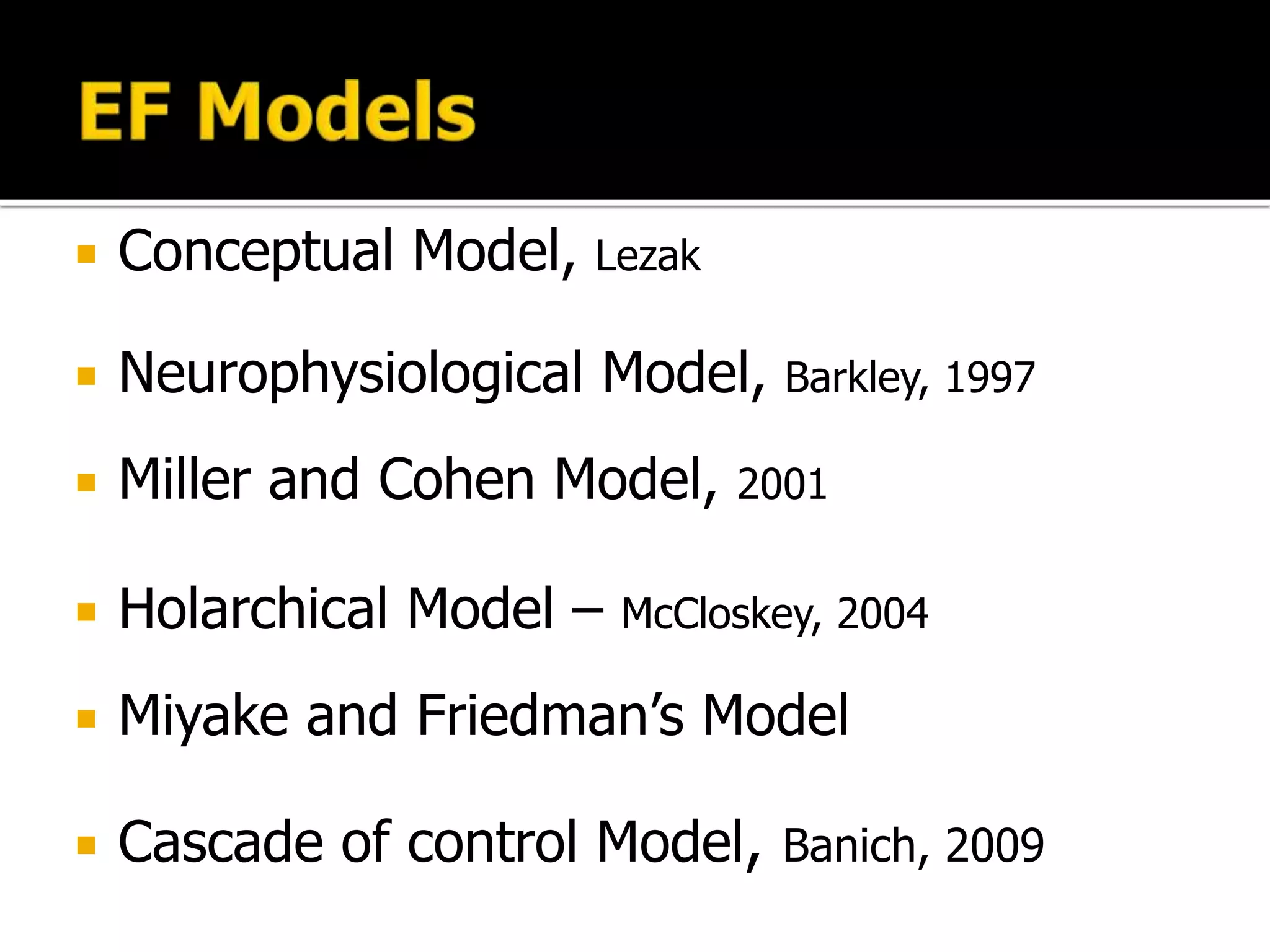 Executive Function of Brain | PPTX