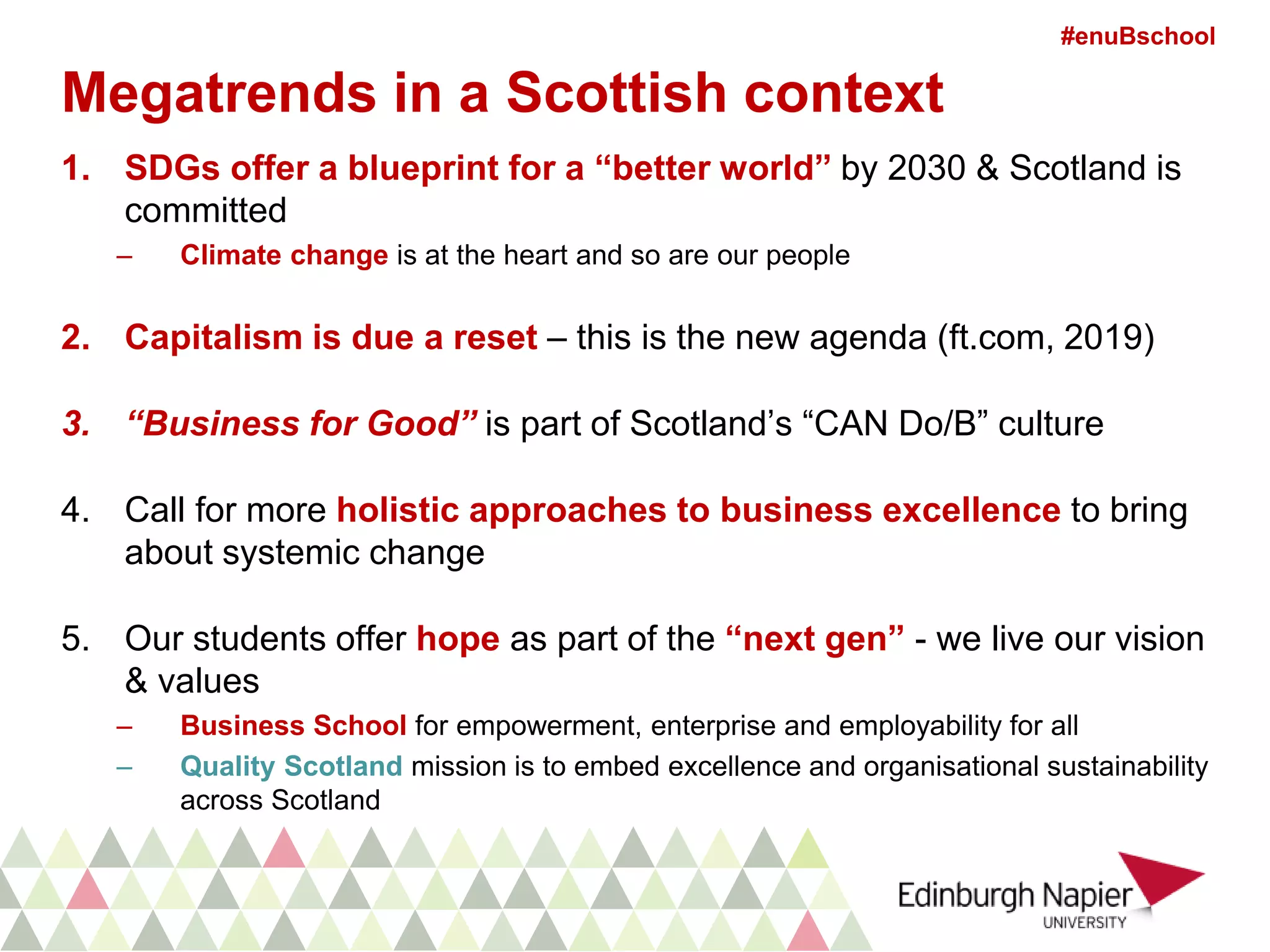 A perspective on megatrends and the relevance of the new EFQM Model | PPT