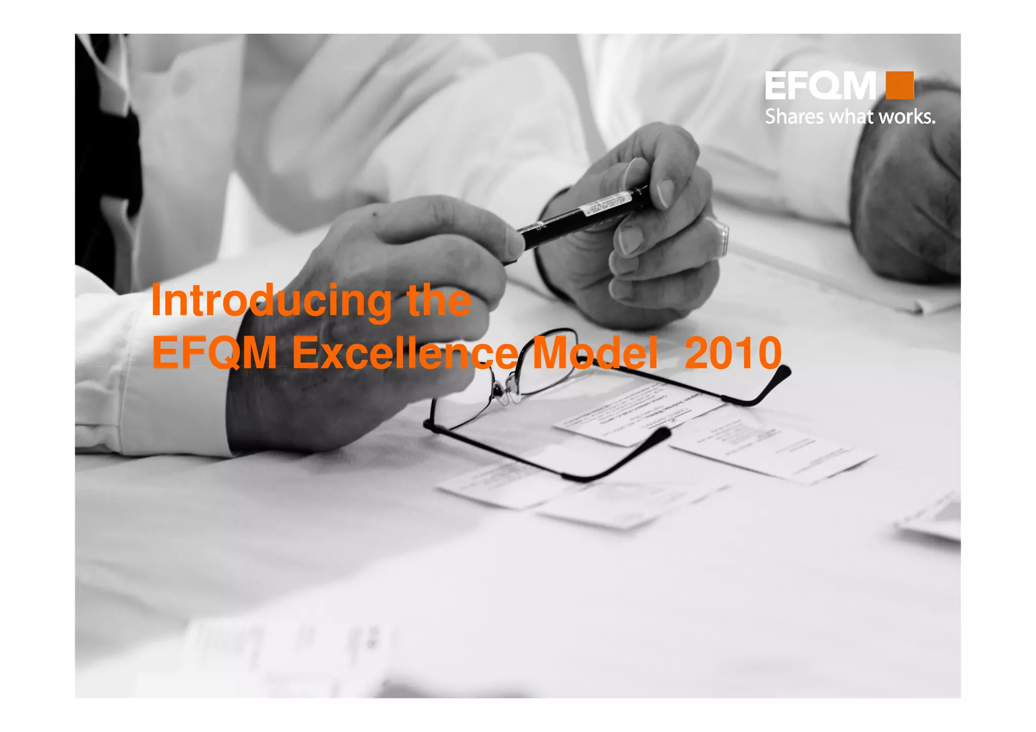Efqm Model Presentation | PDF