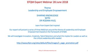 Efqm webinar li post | PPT