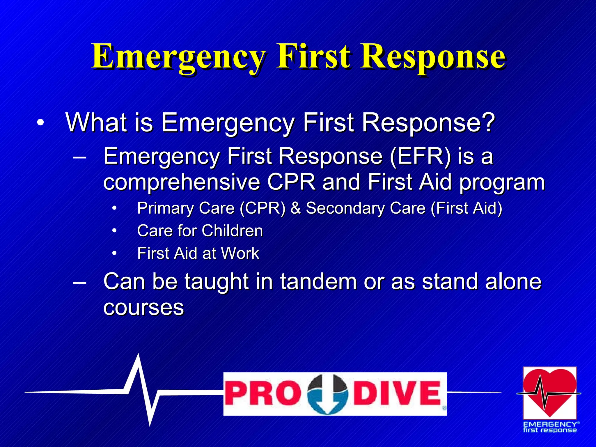 Emergency First response Presentation | PPT