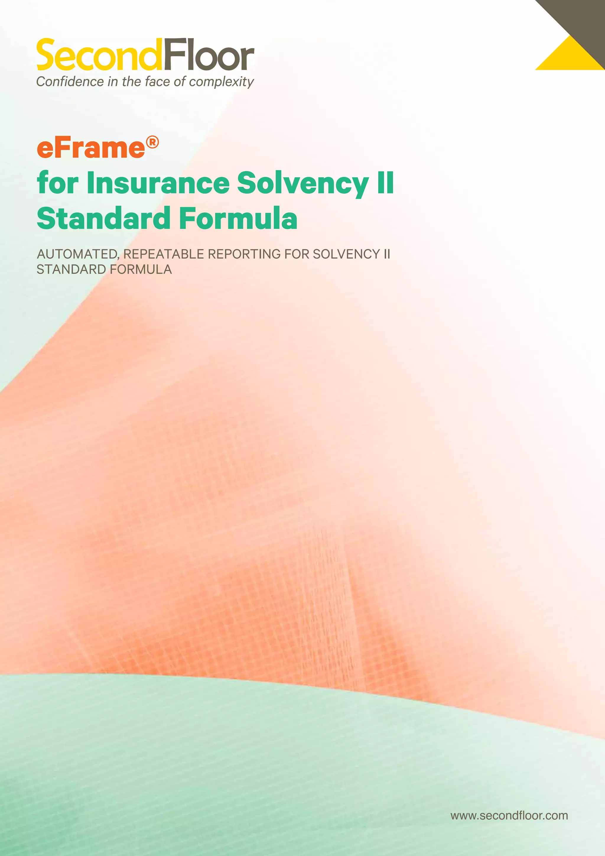eFrame® for Insurance Solvency II Standard Formula | PDF