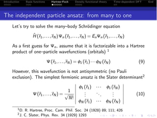 A brief introduction to Hartree-Fock and TDDFT | PDF