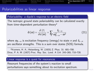A brief introduction to Hartree-Fock and TDDFT | PDF