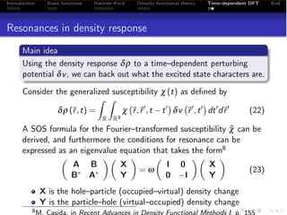 A brief introduction to Hartree-Fock and TDDFT | PDF