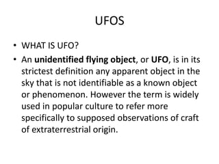 Efrin and team a projecr ufo | PPTX