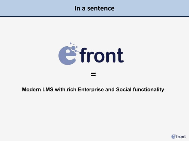 eFront - in screenshots | PPT