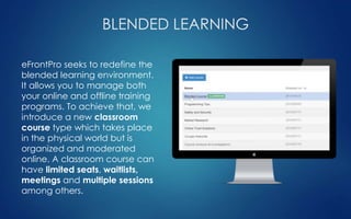 eFront-Pro Overview | PPTX | Internet | Computing