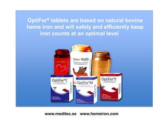 What can you claim about OptiFer® heme iron tablets | PPTX | Digestive ...